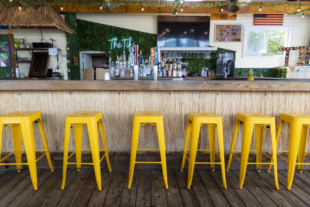The Tiki Bar and Restaurant, Marine Store | Sunset Harbour Marina